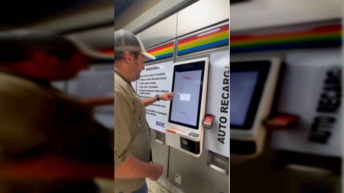 Caracas Metro incorporated refill machines for SUVE cards