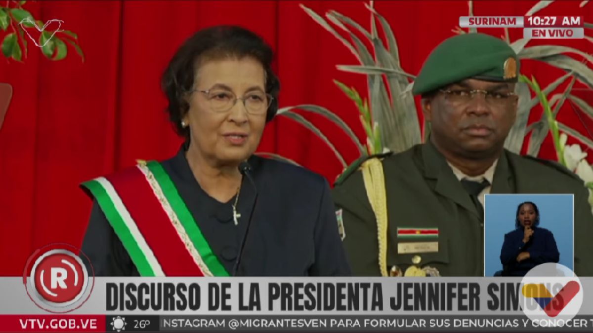Jennifer Geerlings-Simons asume como la primera presidenta de Surinam