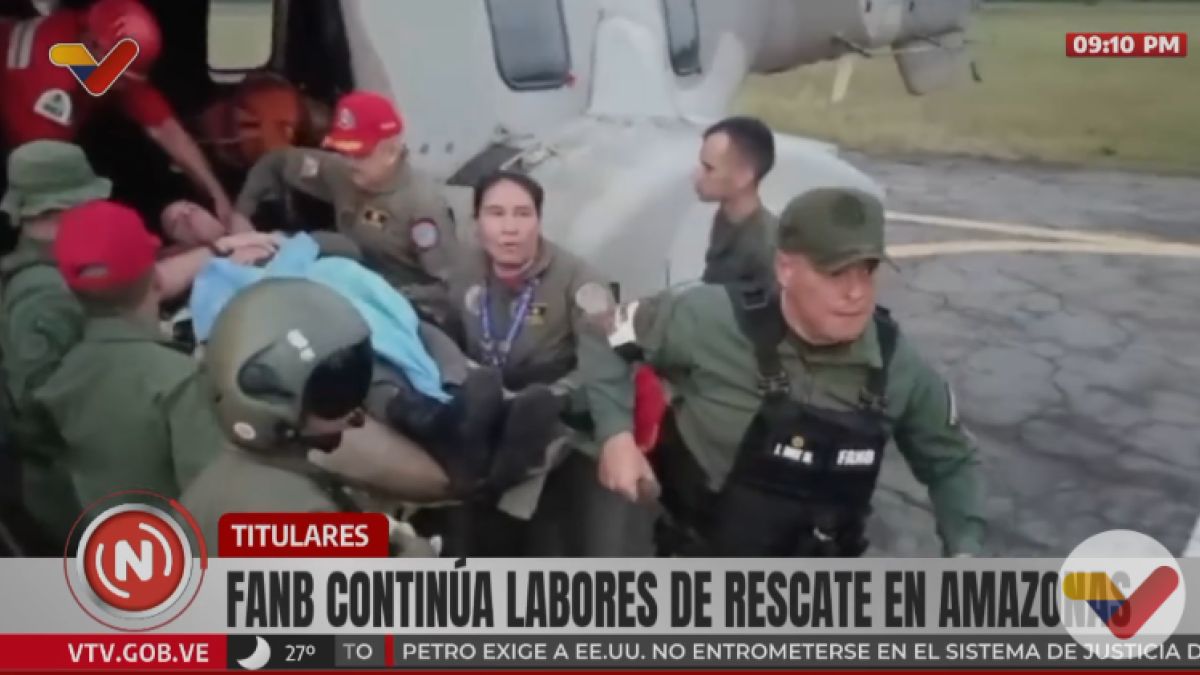 FANB rescató a tres sobrevivientes de accidente aéreo en Amazonas