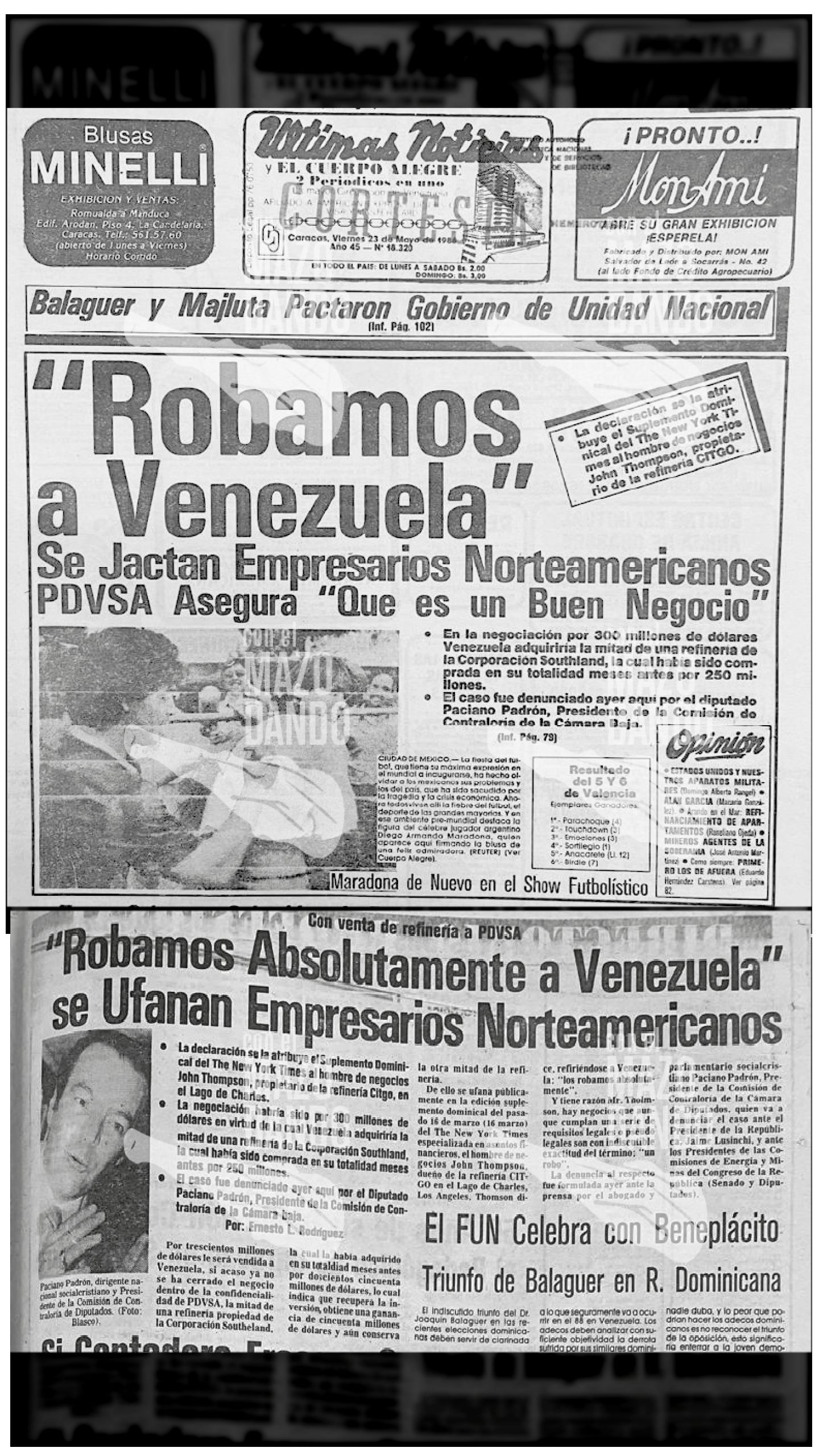 “WE STOLE VENEZUELA” This is how US businessmen bragged about the sale ...